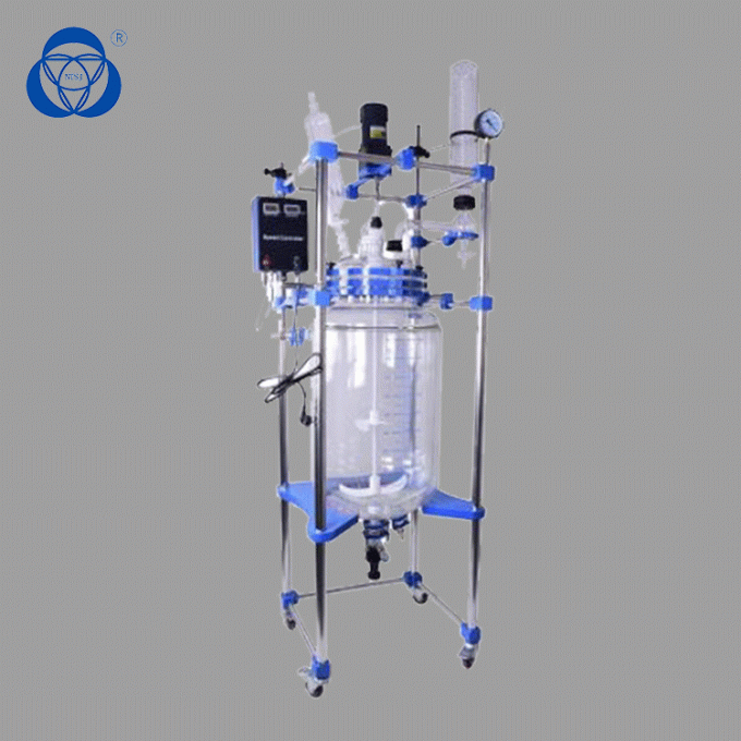 3 Way Cow Adapter Chemical Glass Reactor , Borosilicate Glass Reactor ...