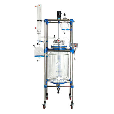 Speed Lab Glass Reactor With PTEE Stirring Bar 304 Stainless Steel Pipe ...